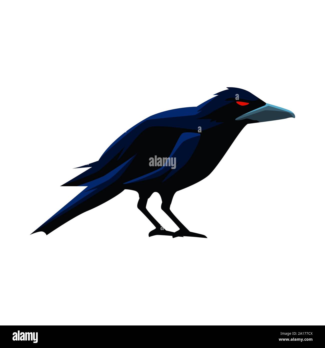 Crow cawing Stock Vector Images - Alamy