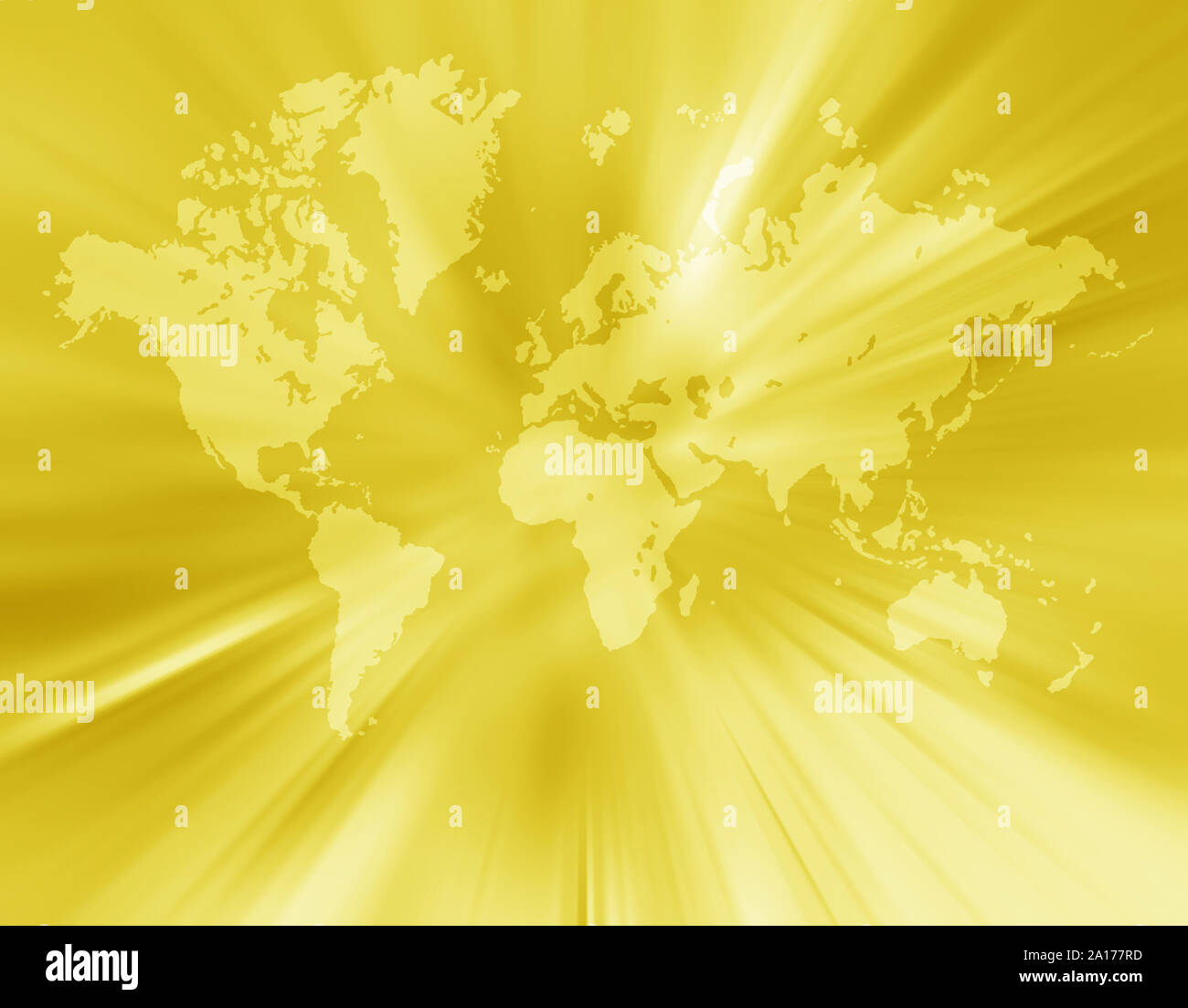 2d illustration world map hi-res stock photography and images - Alamy
