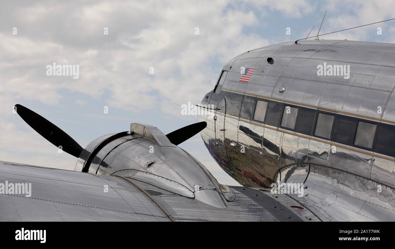 Douglas C-41A (N341A) at the IWM Duxford, Battle of Britain airshow on ...