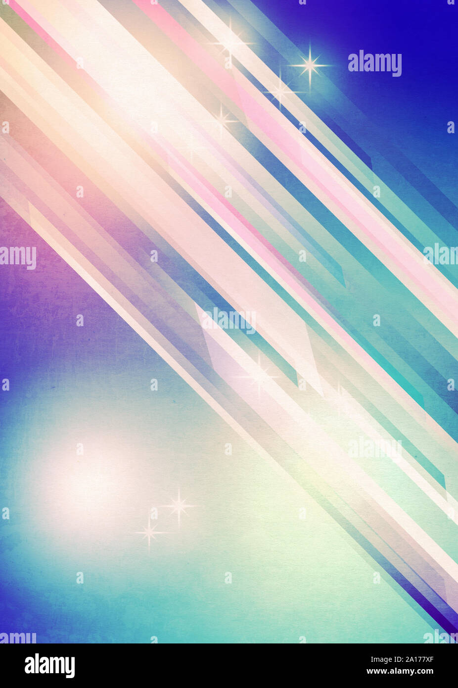 Grunge retro style poster design with colorful diagonal stripes ...