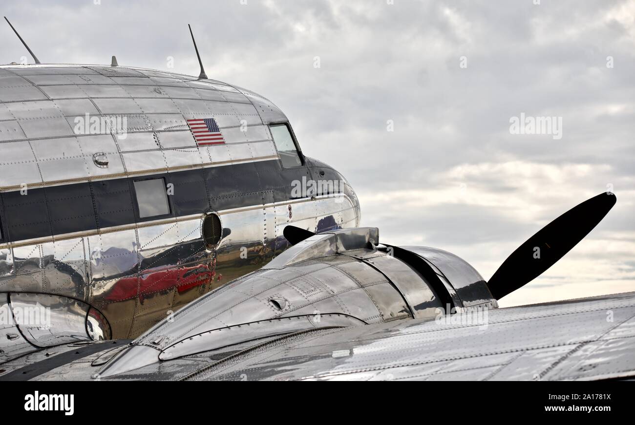 Douglas C-41A (N341A) at the IWM Duxford, Battle of Britain airshow on ...