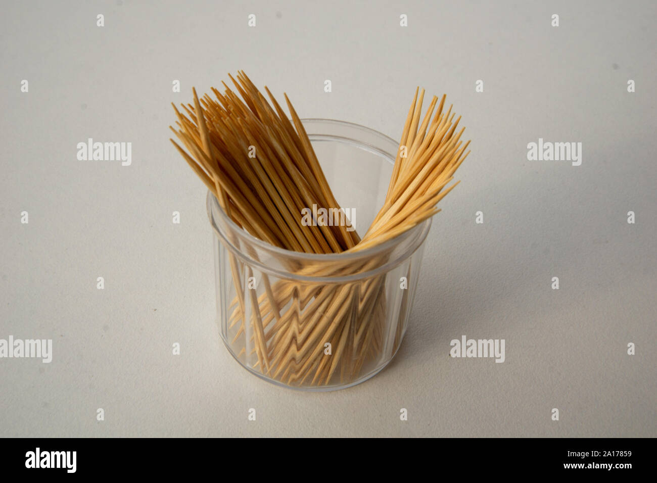 Toothpicks isolated on white background. Tooth picks spilling out of ...