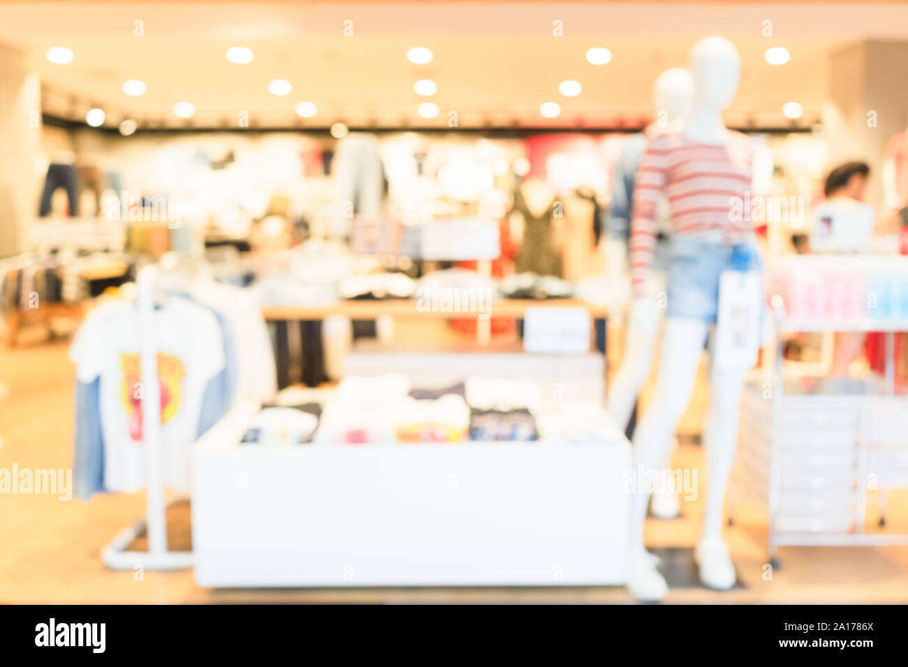 Abstract blurred background of fashion store. clothing boutique store ...