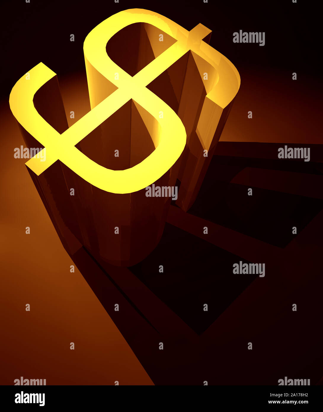 3D Dollar mark ,3d art Stock Photo - Alamy