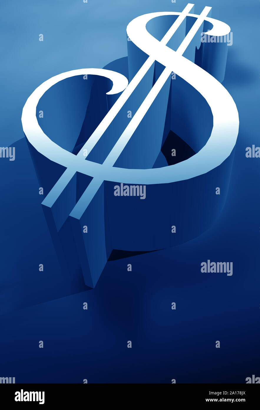 3D Dollar mark ,3d art Stock Photo - Alamy