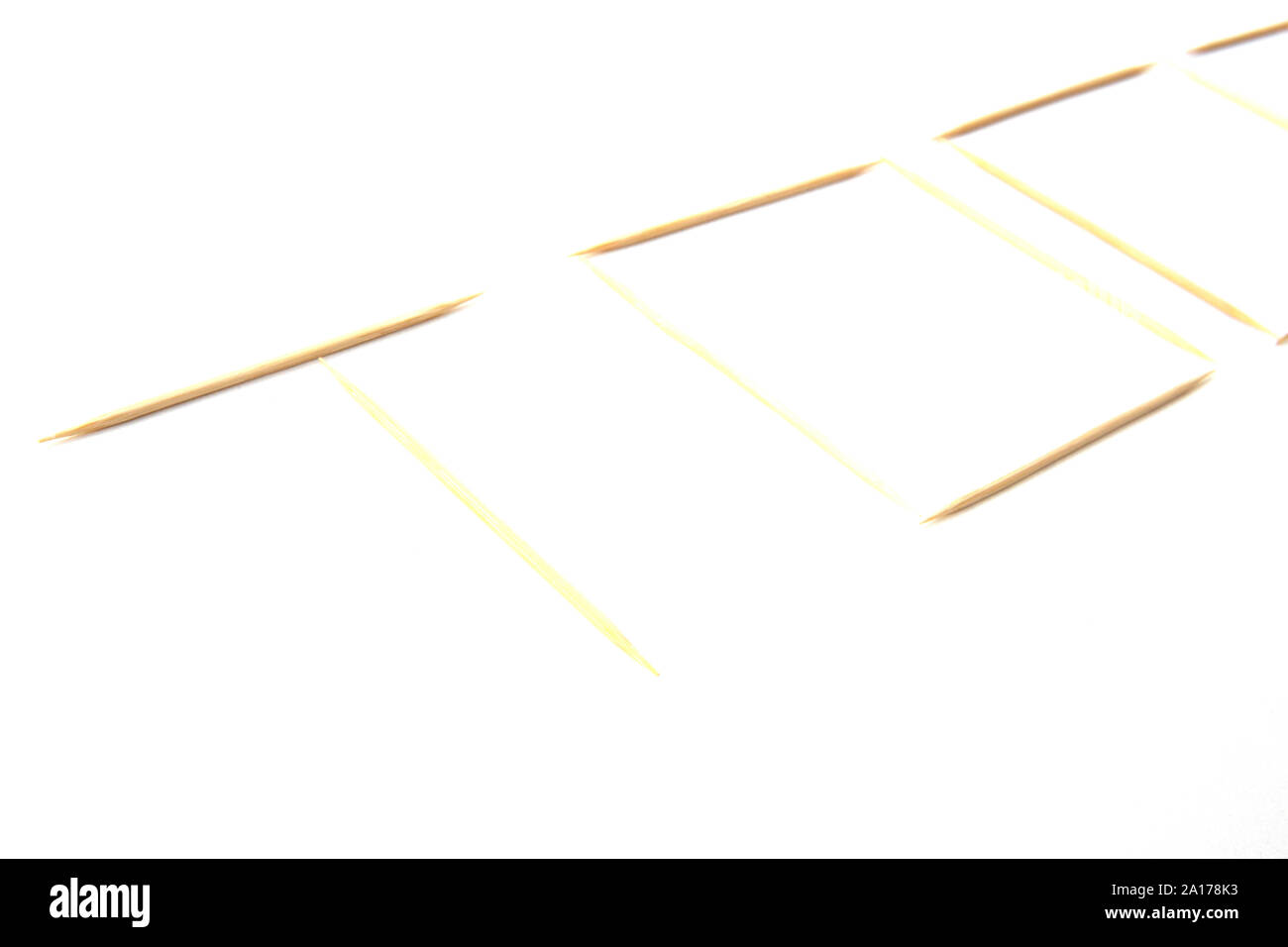 Toothpicks isolated on white background. Tooth picks spilling out of ...