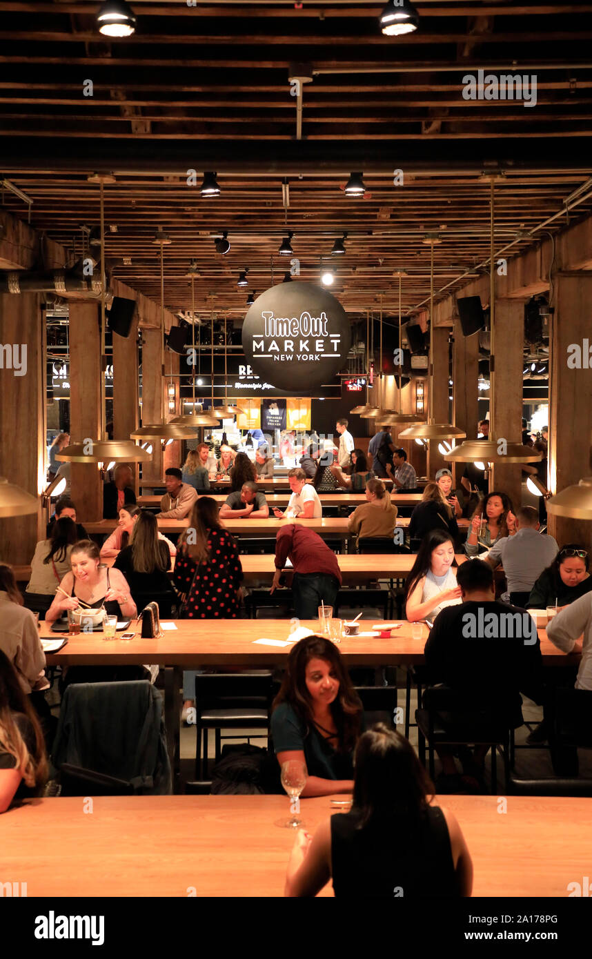 Time Out Market New York in DUMBO Brooklyn.New York City.USA Stock ...