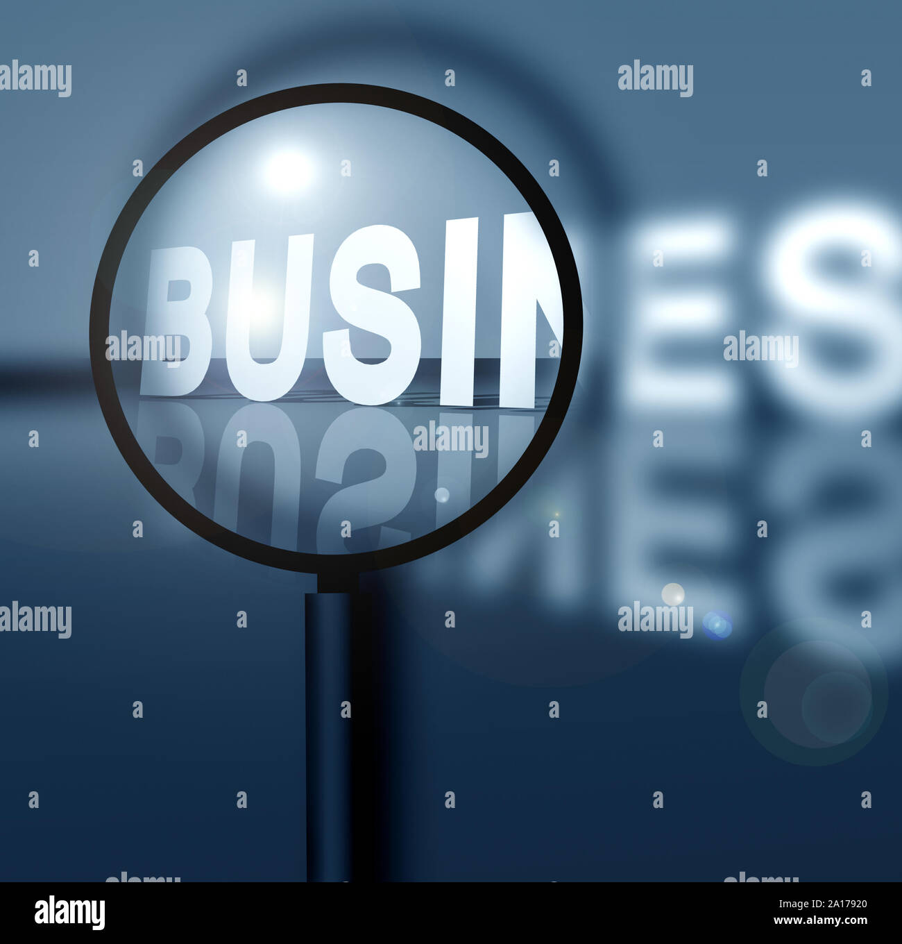 Bar graph magnifying glass hi-res stock photography and images - Alamy
