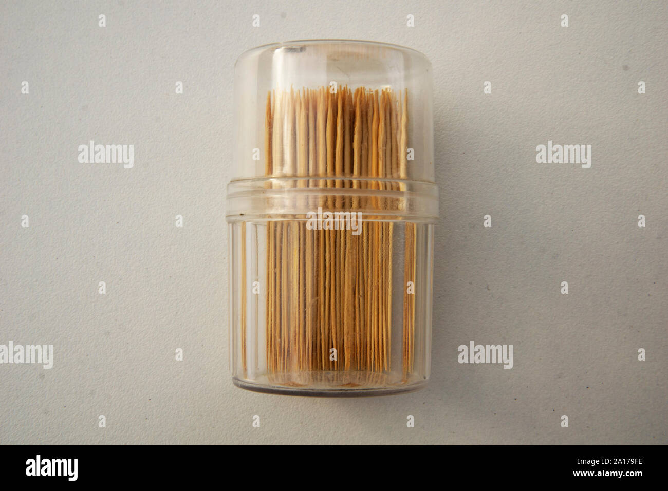 Toothpicks isolated on white background. Tooth picks spilling out of ...