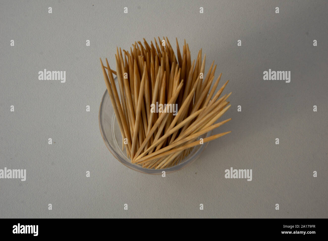 Toothpicks isolated on white background. Tooth picks spilling out of ...