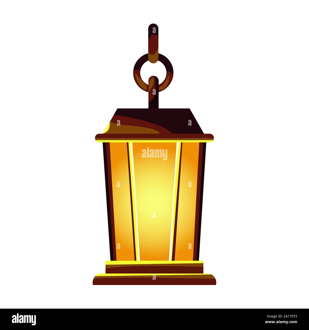 Burning kerosene lamp on Stock Vector Images - Alamy