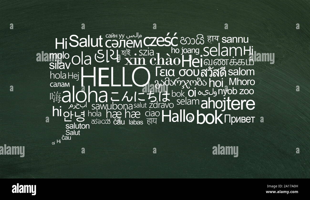 Speech bubble and languages hi-res stock photography and images - Alamy