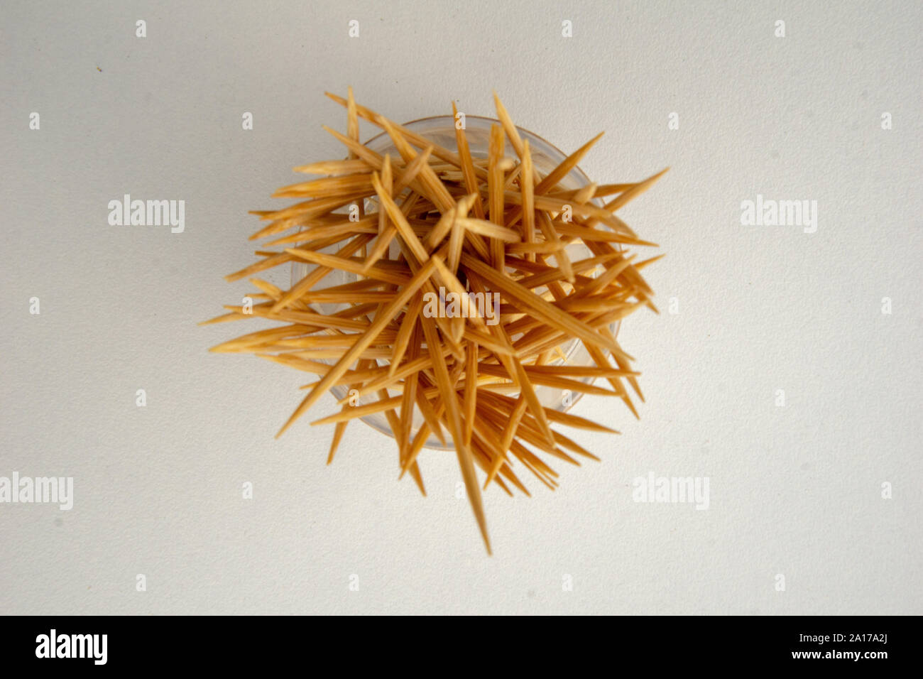 Toothpicks isolated on white background. Tooth picks spilling out of ...