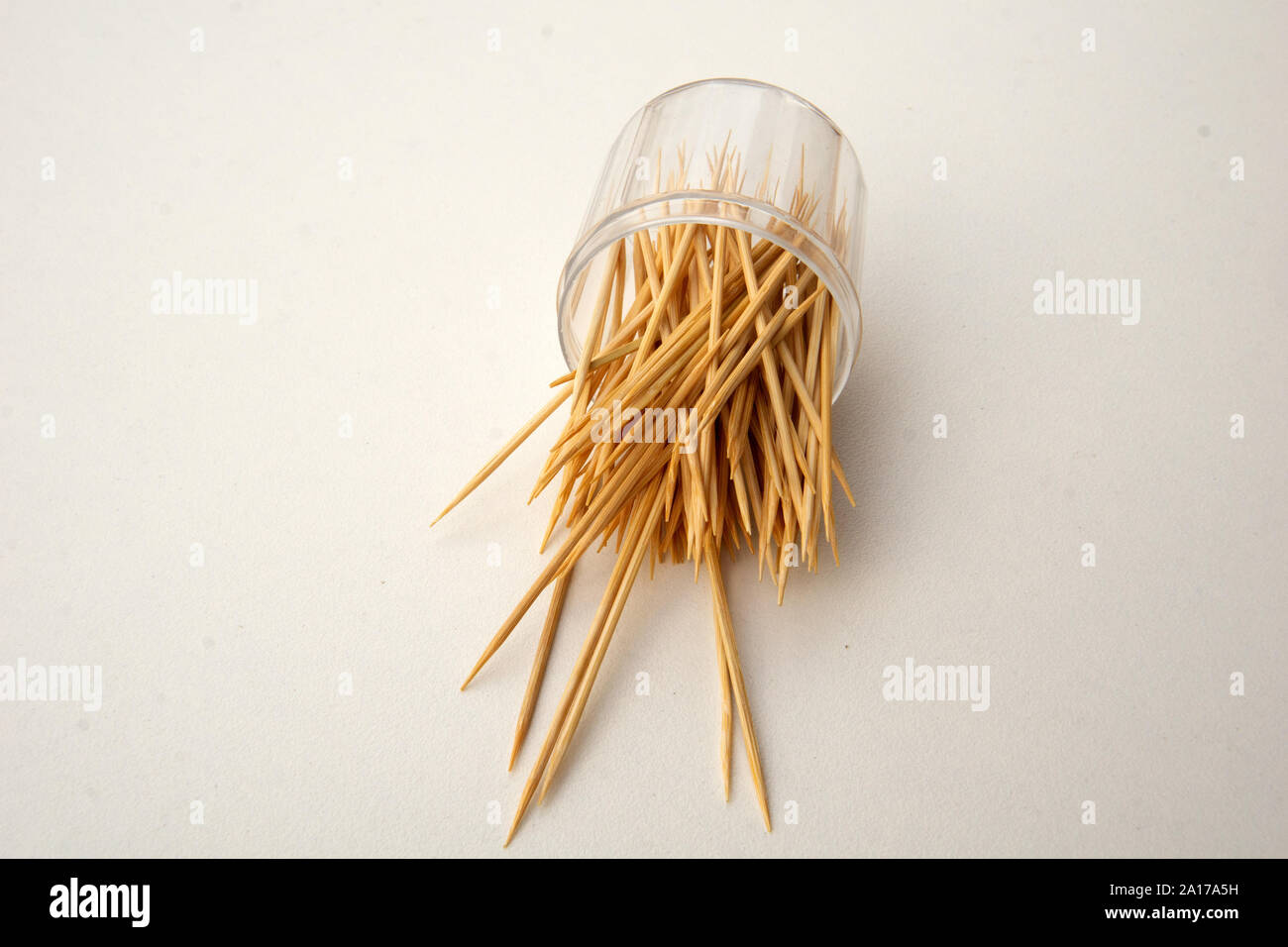 Toothpicks isolated on white background. Tooth picks spilling out of ...
