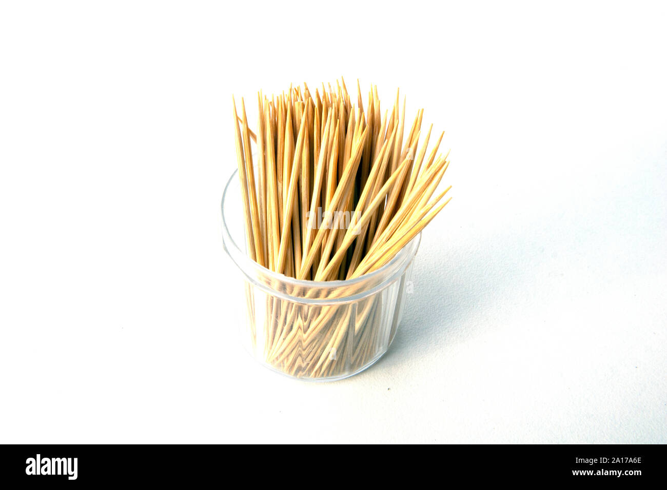 Toothpicks isolated on white background. Tooth picks spilling out of ...