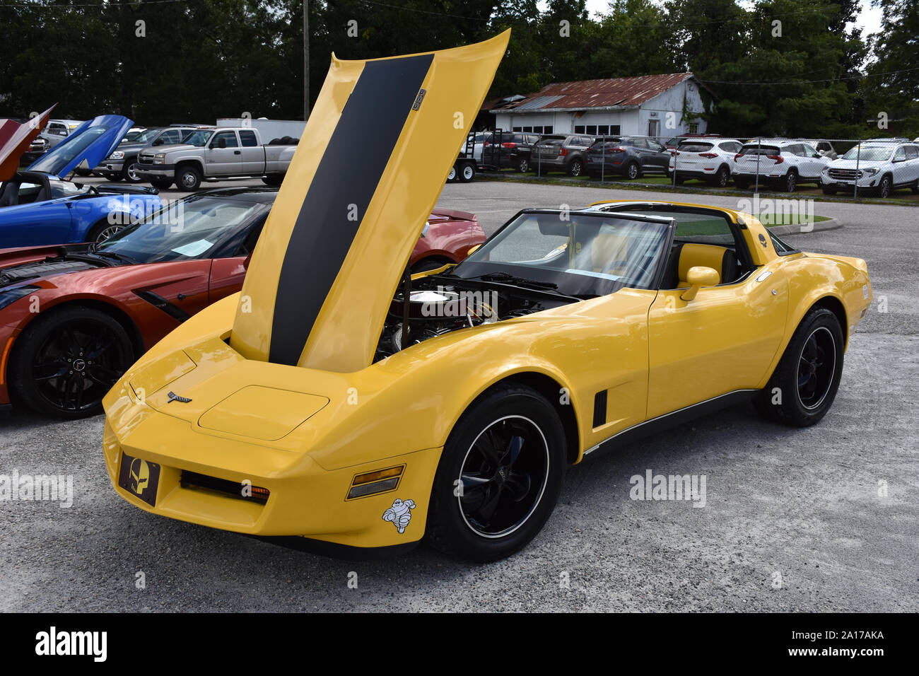 A Chevrolet Corvette on display at a car show Stock Photo - Alamy