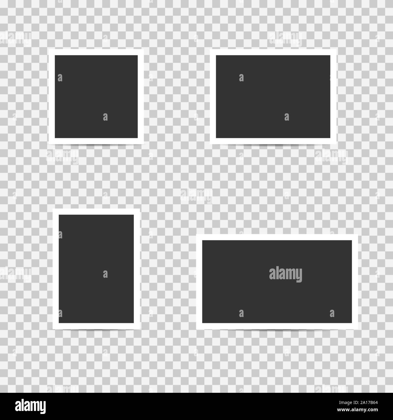 Blank photo frame paper Stock Vector Images - Alamy