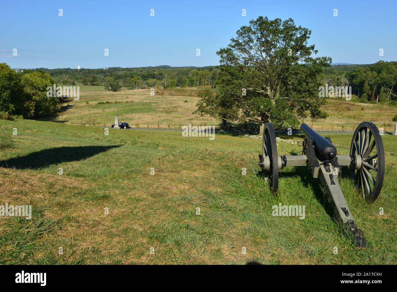 Cemetery hill at Gettsyburg the sight of the battle that took place ...