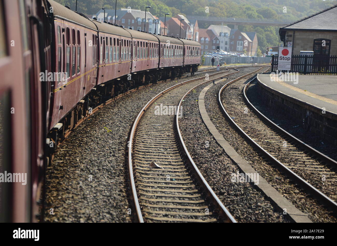 Black sea coast steam train hi-res stock photography and images - Alamy