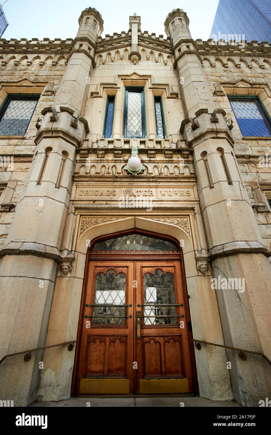 chicago water works ornate door entrance to the historic water tower ...