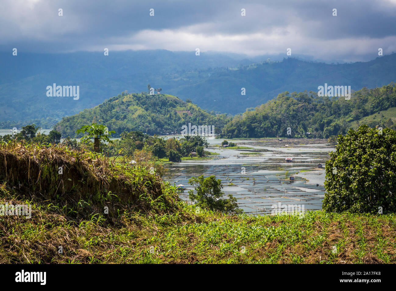 Local recreation area Lake Sebu on Mindanao in the Philippines Stock ...