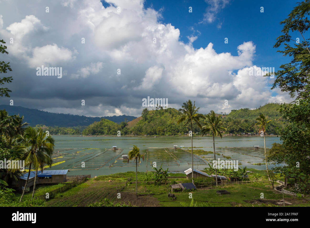 Local recreation area Lake Sebu on Mindanao in the Philippines Stock ...