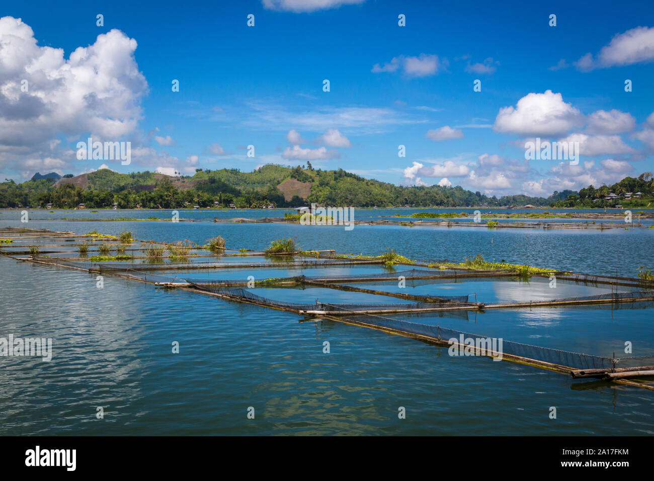 Local recreation area Lake Sebu on Mindanao in the Philippines Stock ...