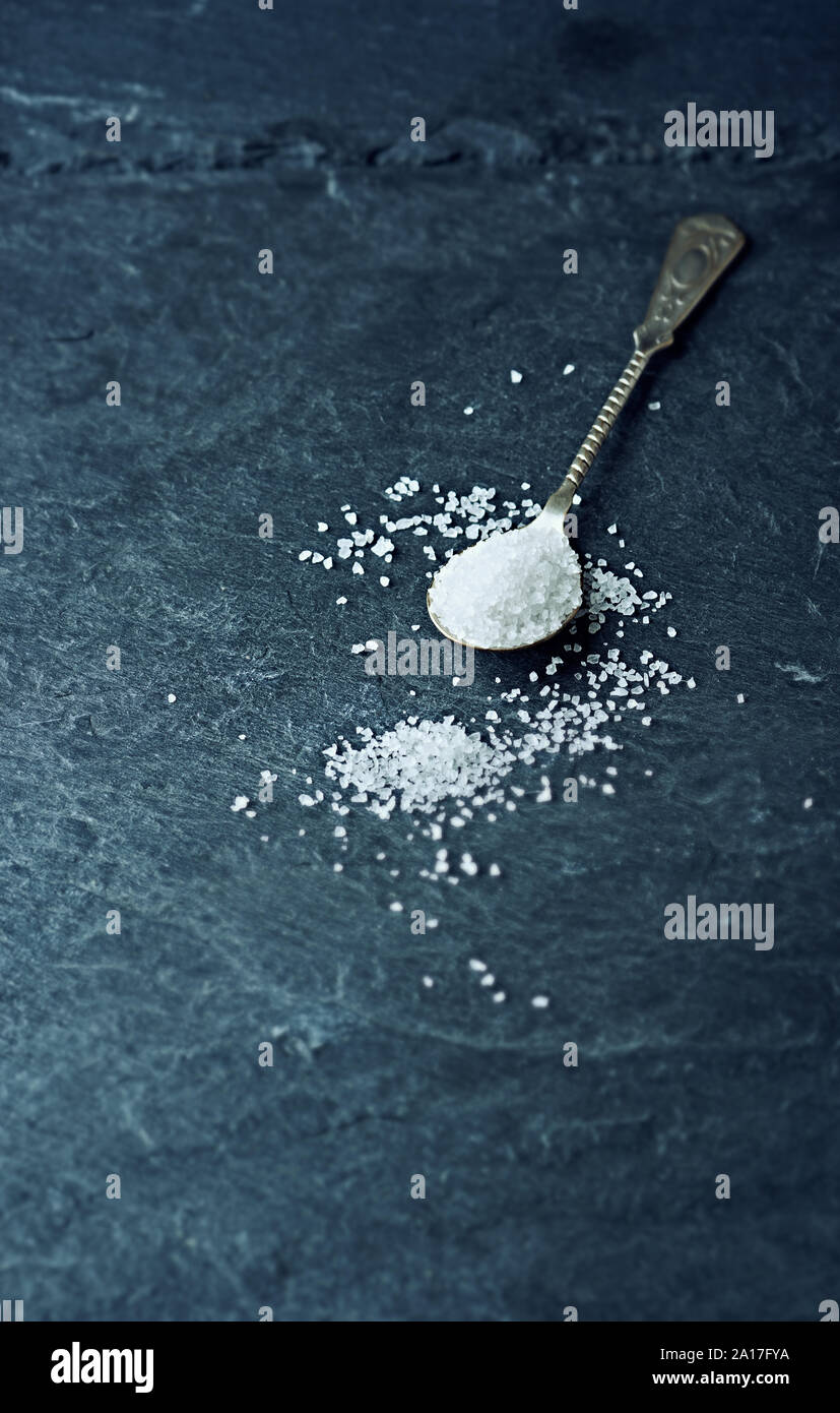 Salt on a spoon hi-res stock photography and images - Alamy