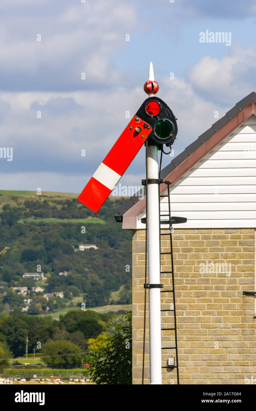 Mechanical signal arm hi-res stock photography and images - Alamy