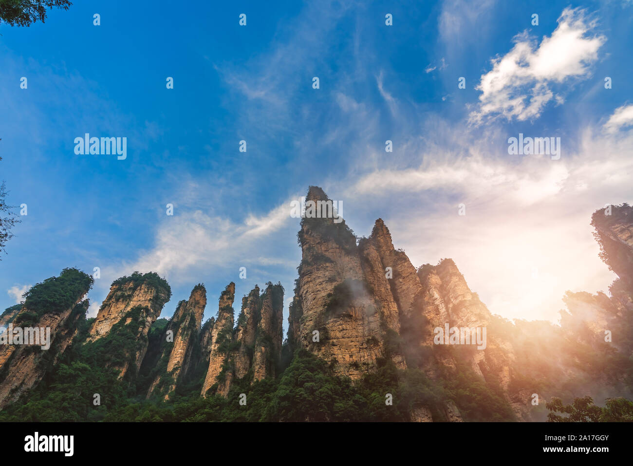 The Gathering of Heavenly Soldiers scenic rock formations, Avatar ...