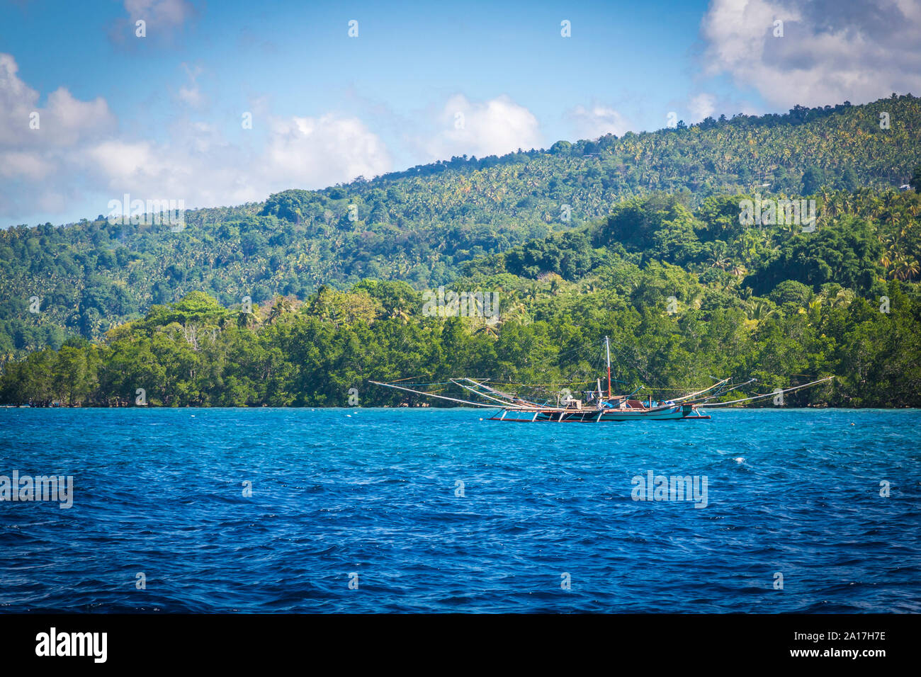 Typical boats at Mindanao in the Philippines Stock Photo - Alamy