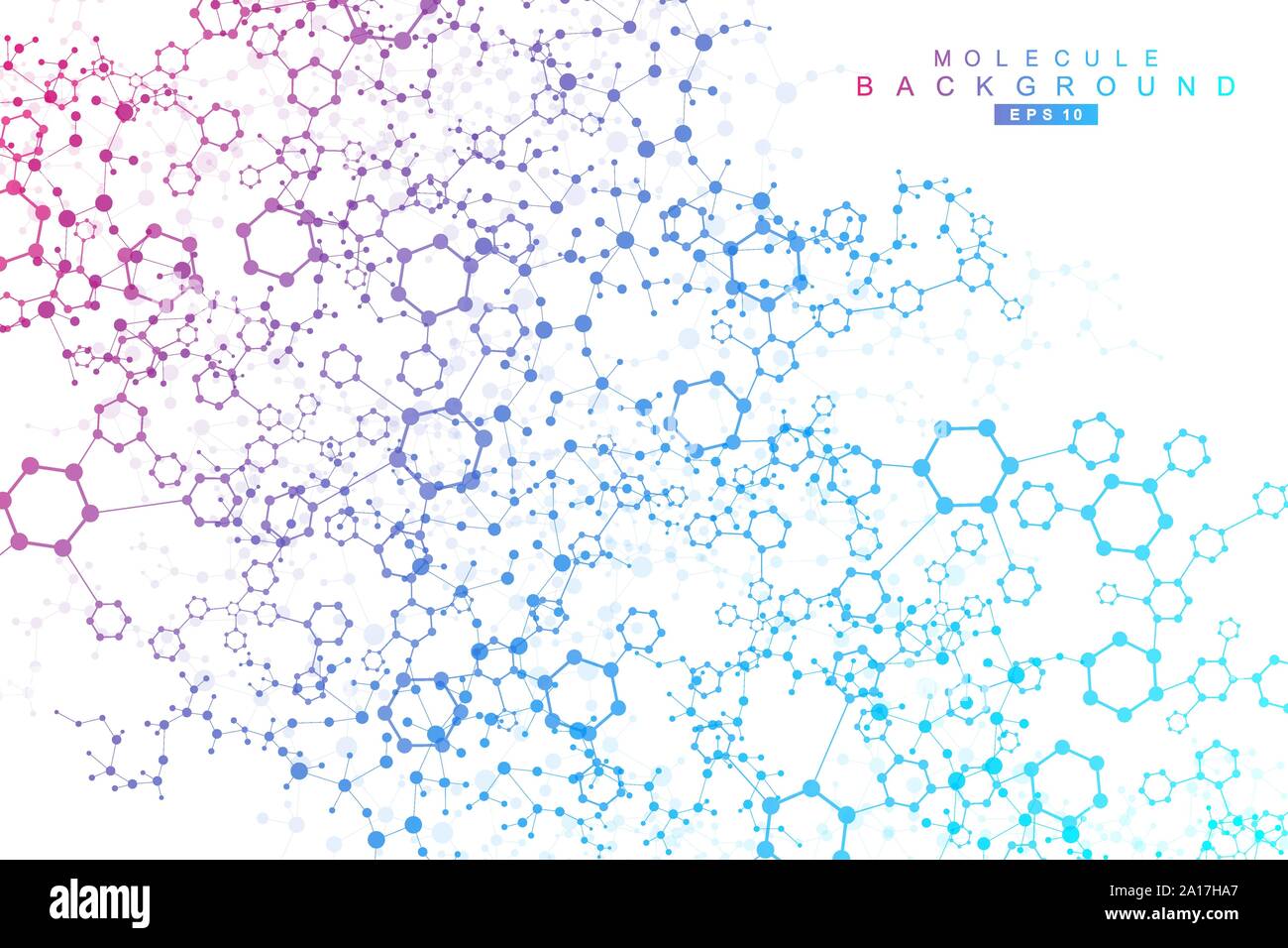 Modern futuristic background of the scientific hexagonal pattern. Virtual abstract background ...