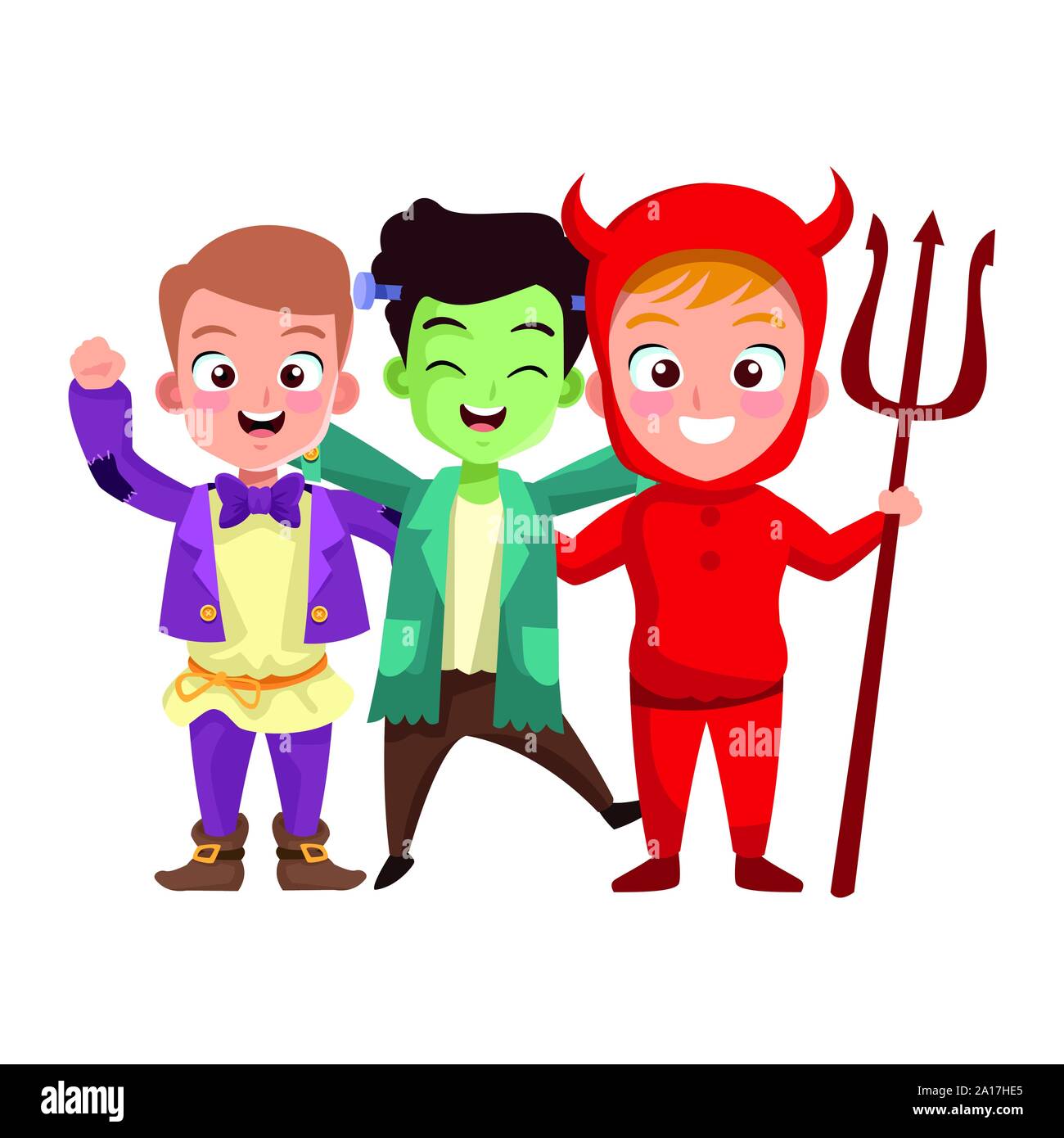 little boys with costumes characters Stock Vector Image & Art - Alamy