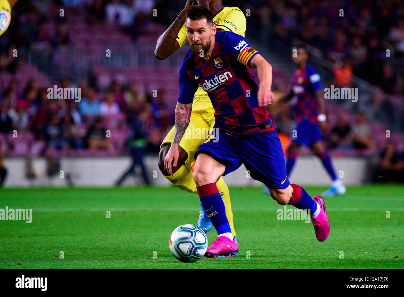 Barcelona, Spain. 24th Sep, 2019. Lionel Messi of Barcelona during the ...