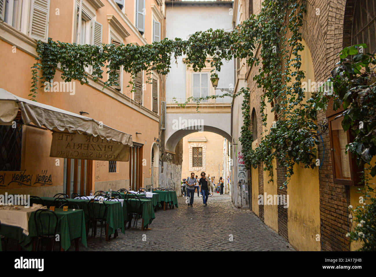 cozy street in Rome, Italy Stock Photo - Alamy