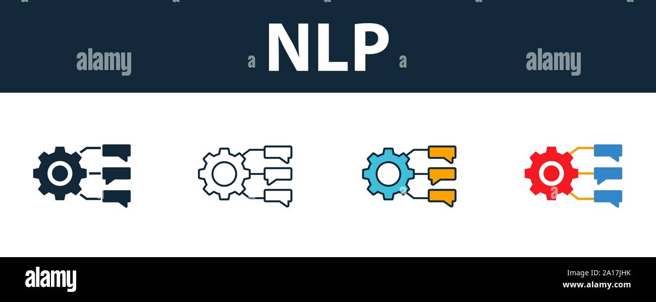 Nlp icon set. Premium symbol in diferent styles from crm icons ...