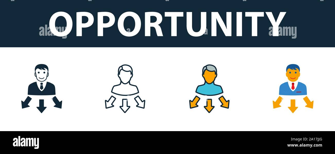 Opportunity icon set. Premium symbol in diferent styles from crm icons ...