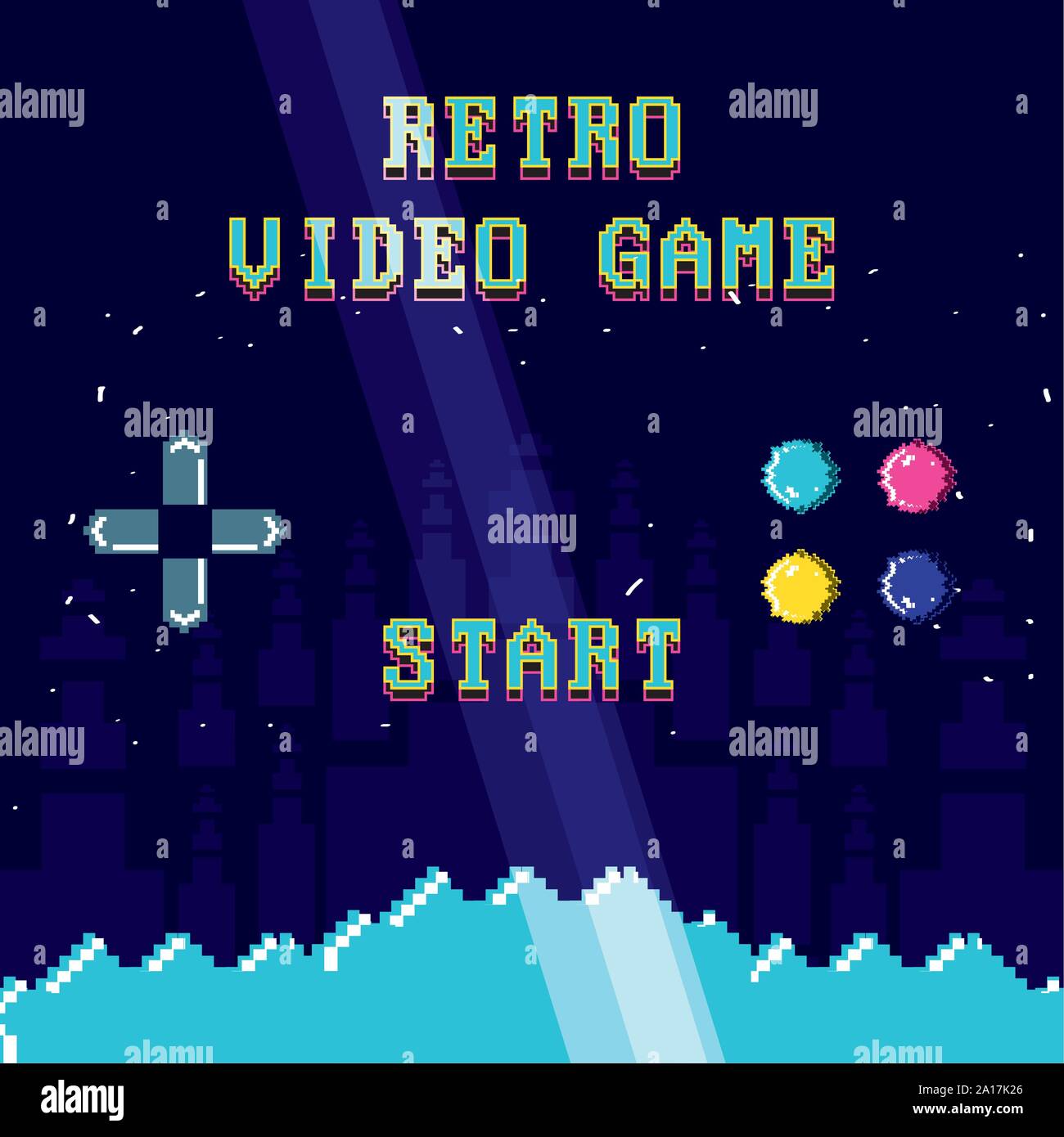 classic video game console of coins vector illustration design Stock ...