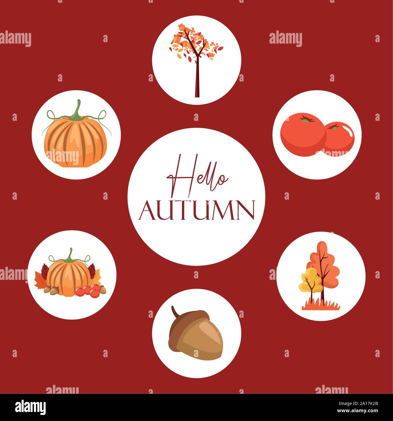 bundle of autumn season icons Stock Vector Image & Art - Alamy