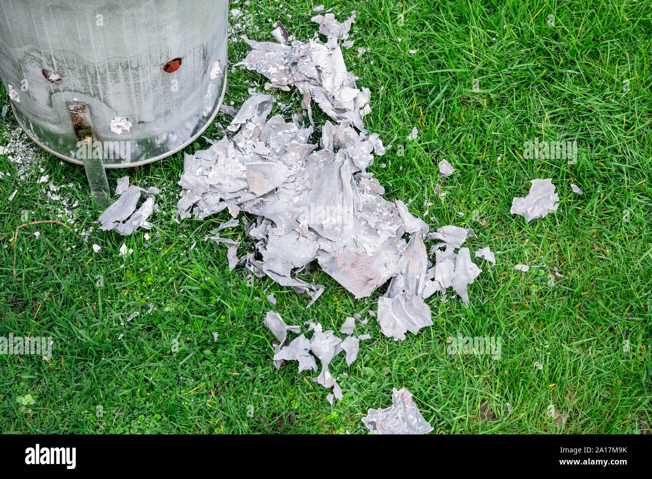 Small incinerator and waste burn paper Stock Photo - Alamy