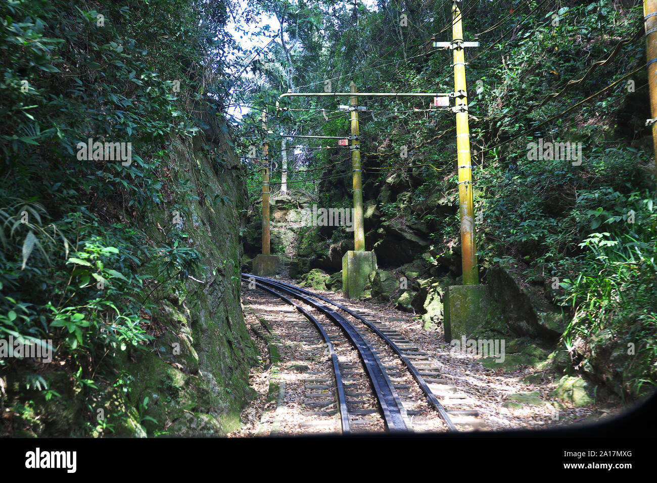 The train to Corcovado in Rio de Janeiro, Brazil Stock Photo - Alamy