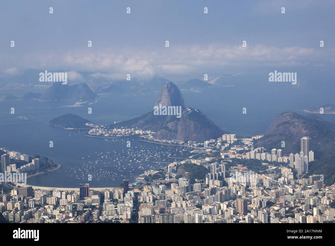 The view from Corcovado hill on Rio de Janeiro, Brazil Stock Photo - Alamy