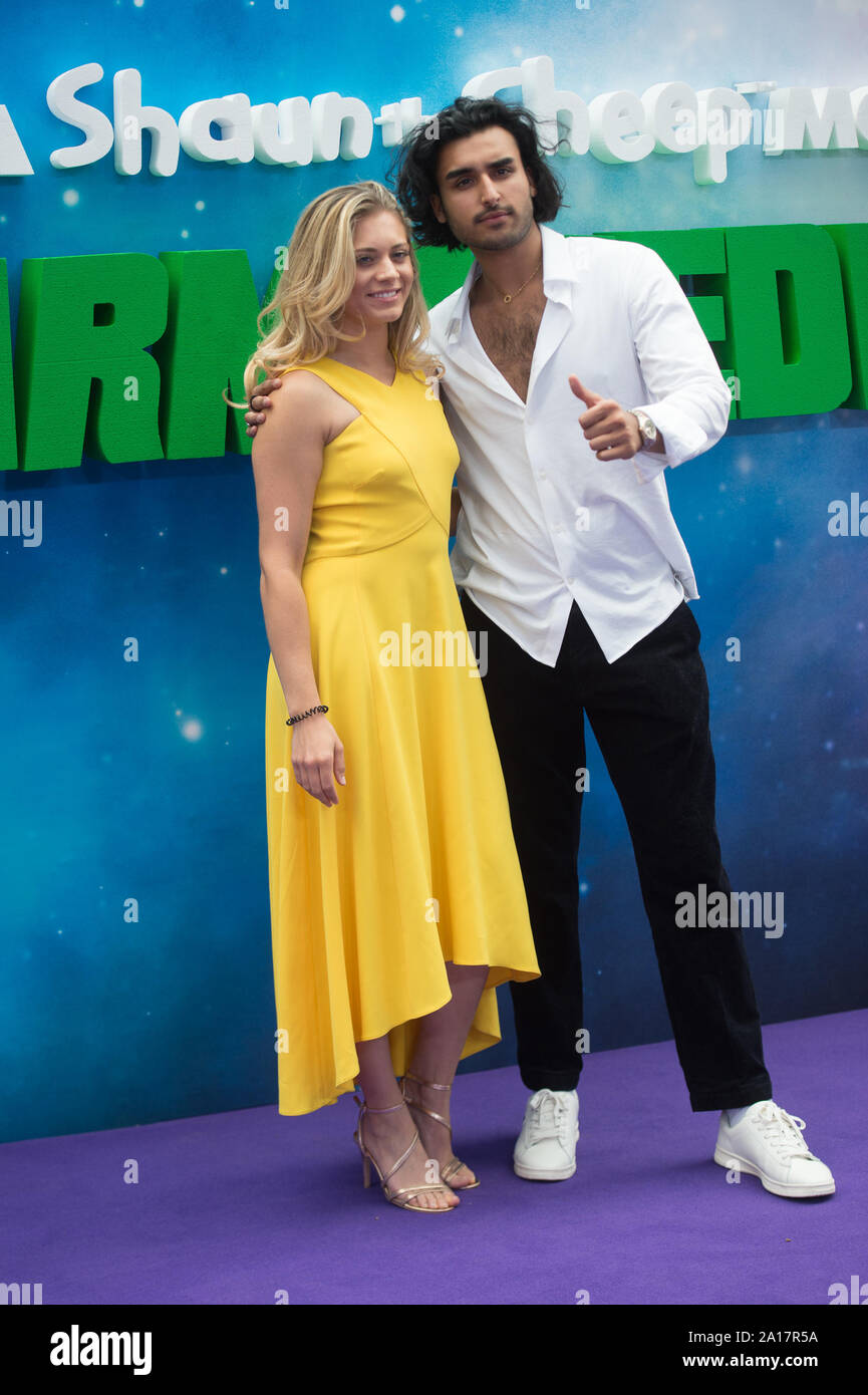 London.UK. Kurran Pooni and Sabrina Stocker at the UK Premiere of ...