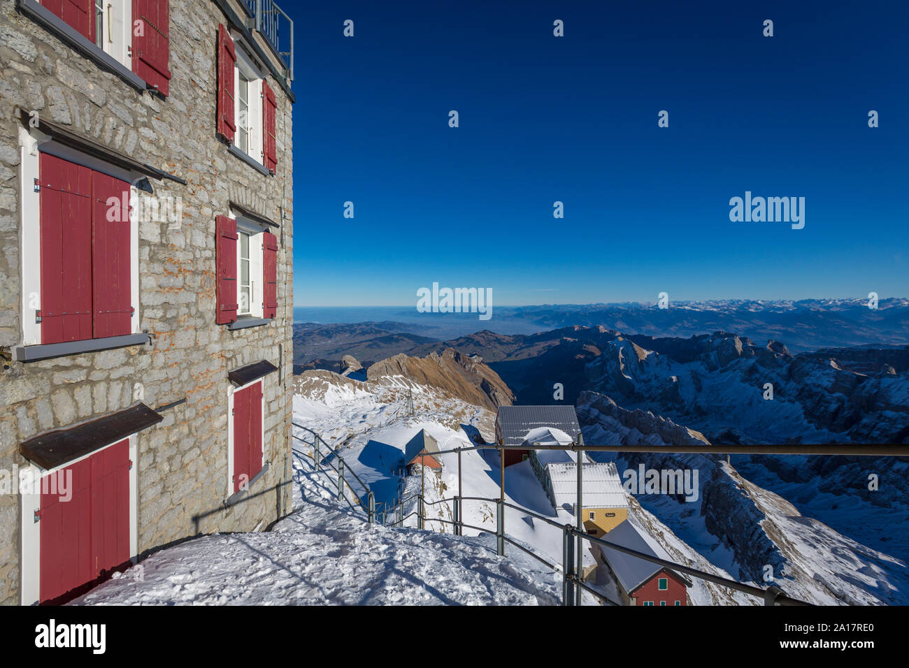 Switzerland europe appenzell santis alpstein hi-res stock photography ...