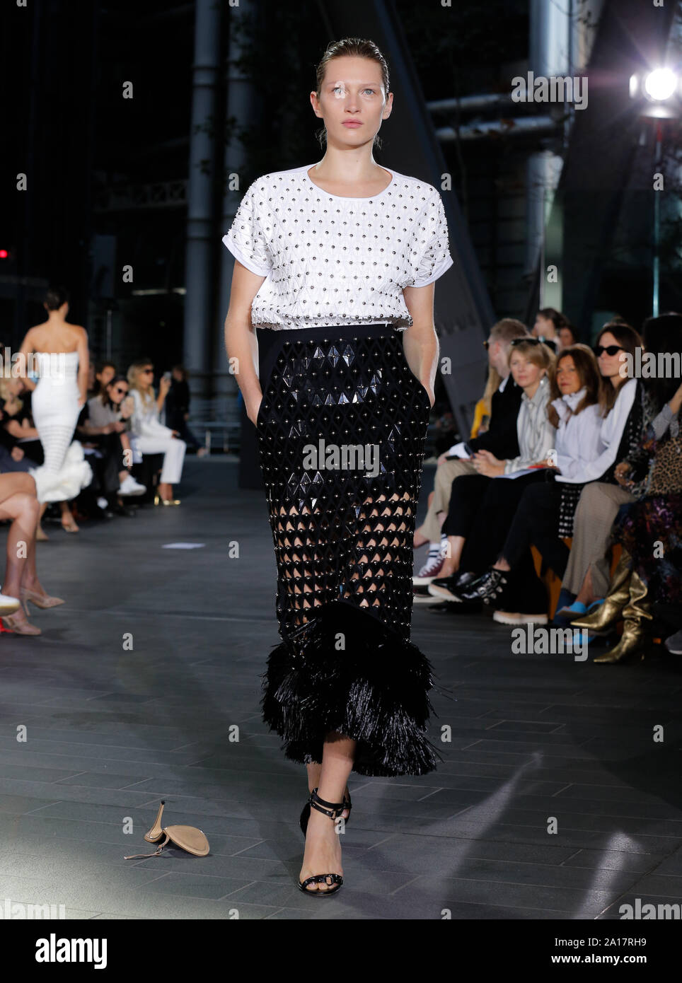 David Koma fashion designer catwalk show during London Fashion Week ...