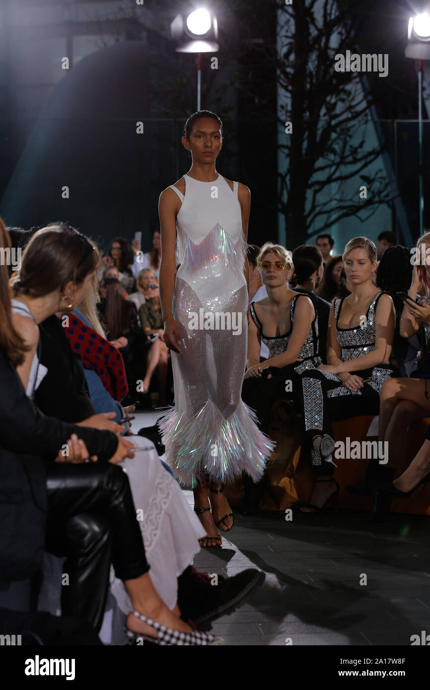 David Koma fashion designer catwalk show during London Fashion Week ...
