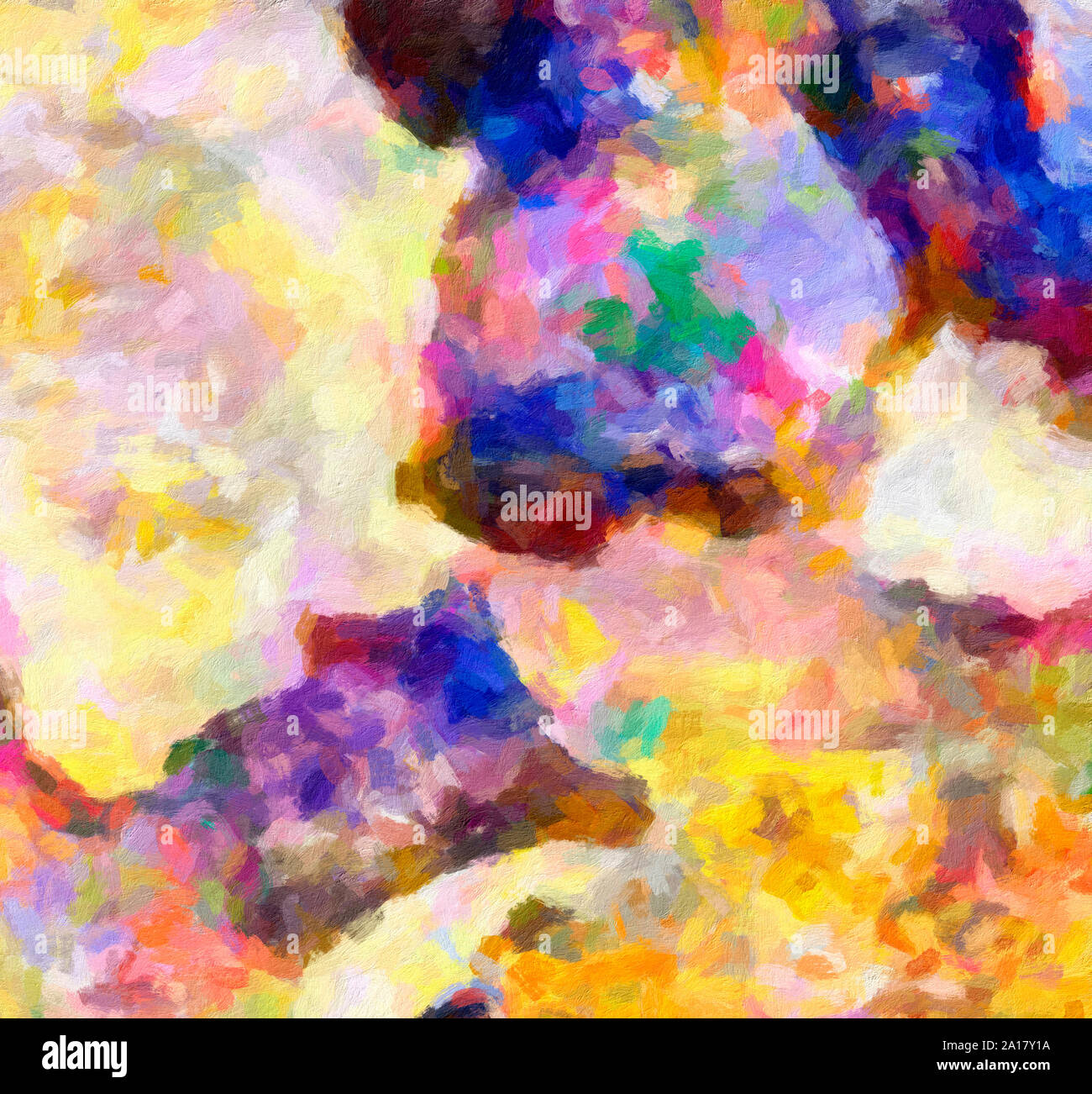 Oil painting style texture background. Hand drawn abstraction on canvas ...