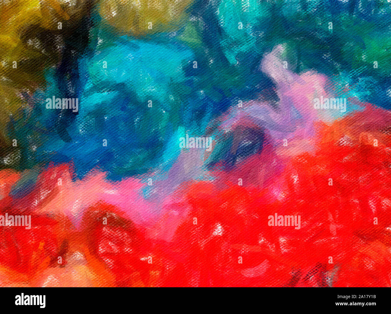 Oil painting style texture background. Hand drawn abstraction on canvas ...