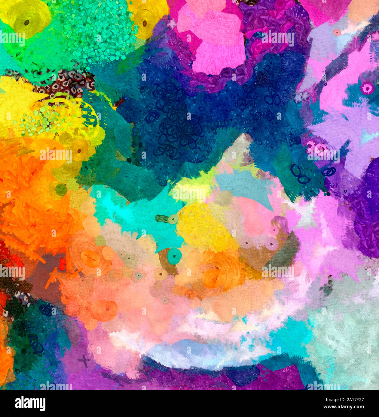 Oil painting style texture background. Hand drawn abstraction on canvas ...