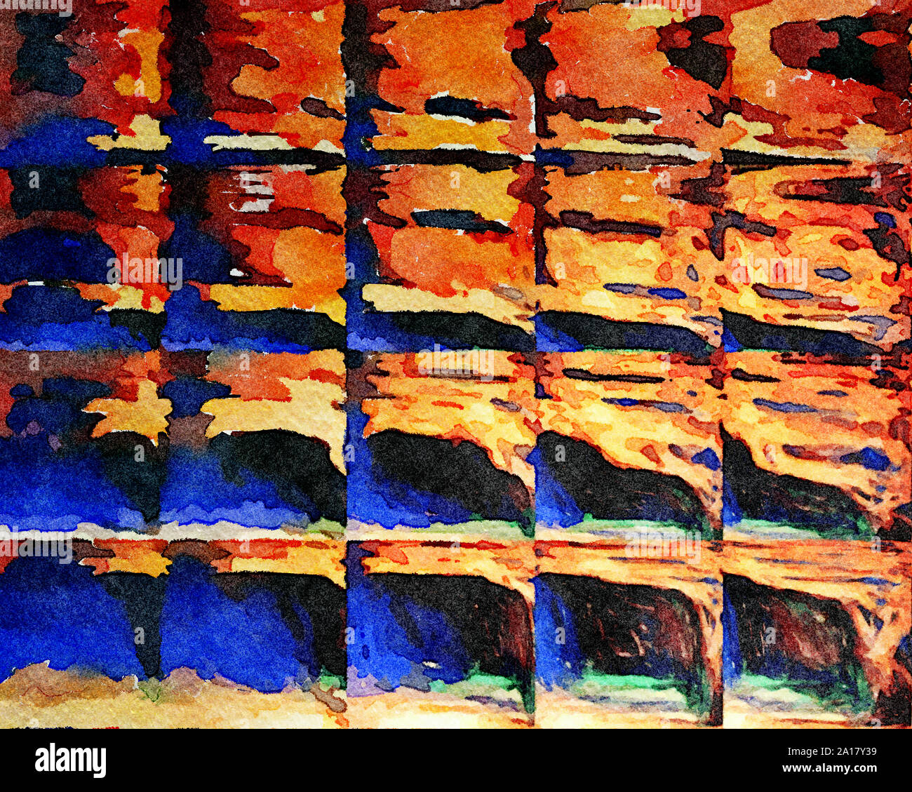 Abstract design pattern for decor textile and fabric, contemporary art ...